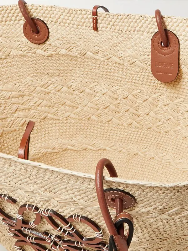 Loewe Anagram Medium Raffia Tote