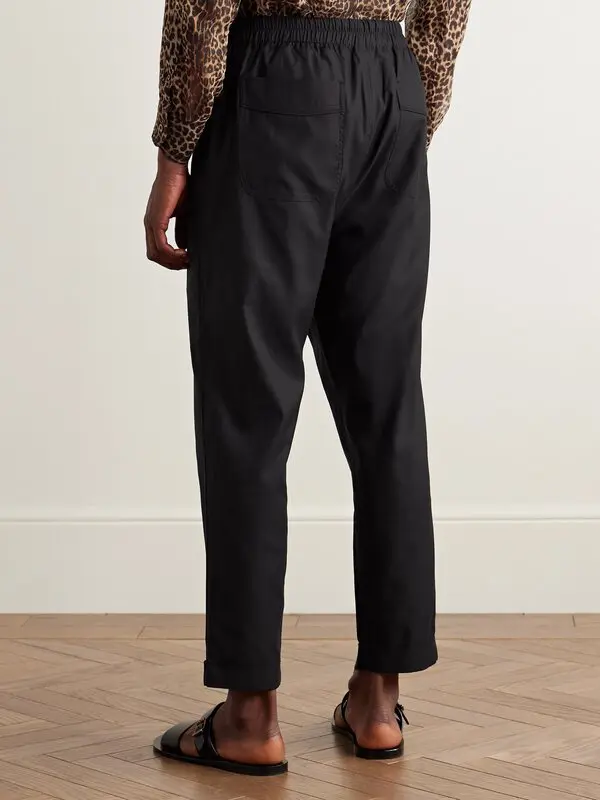 TOM FORD Straight-leg Pleated Drawstring Trousers