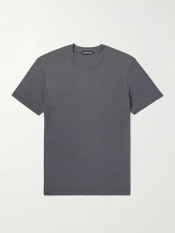 TOM FORD Lyocell And Cotton-blend Jersey T-shirt