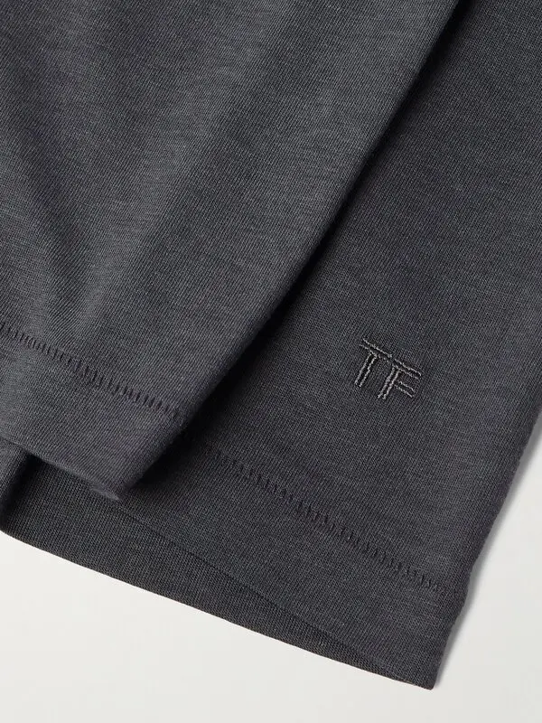TOM FORD Lyocell And Cotton-blend Jersey T-shirt