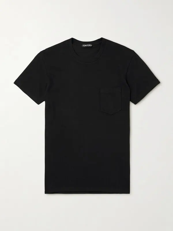 TOM FORD Slim-fit Cotton-jersey T-shirt - Black