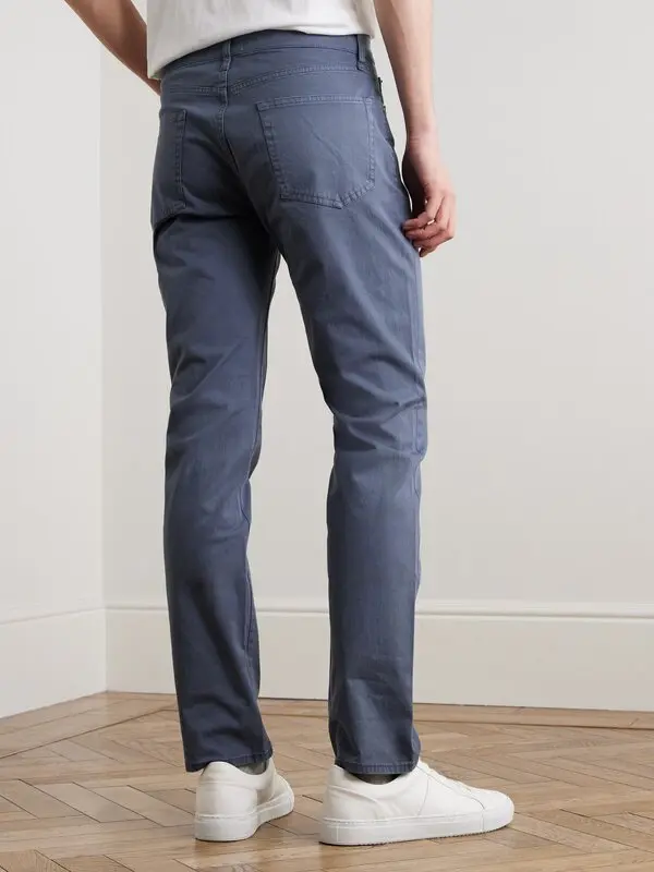 Sid Mashburn Straight-leg Cotton-blend Twill Trousers