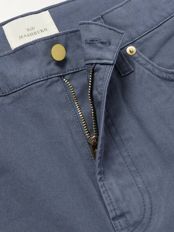 Sid Mashburn Straight-leg Cotton-blend Twill Trousers