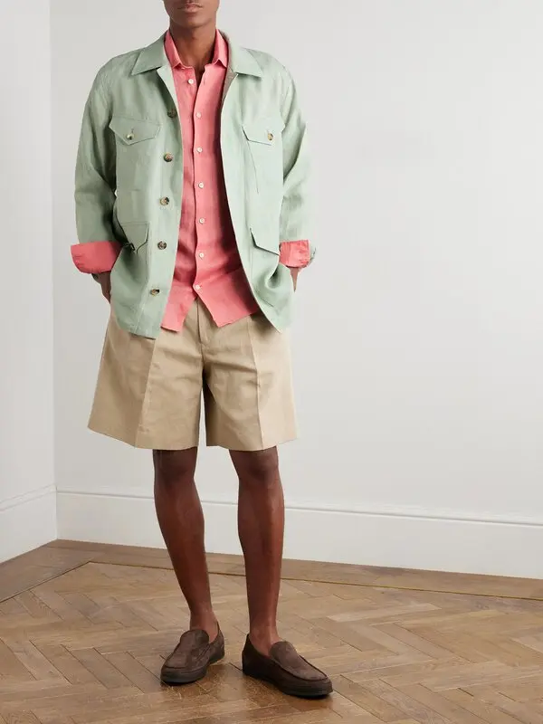 Richard James Slim-fit Linen Shirt