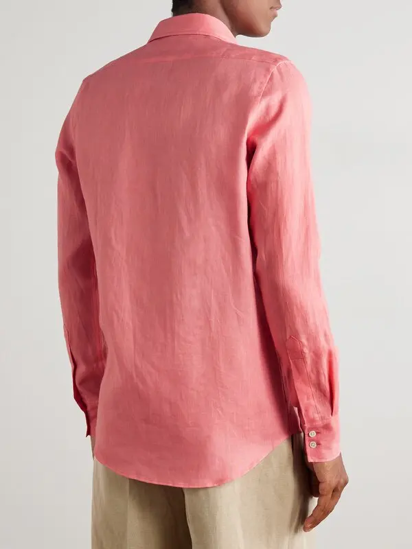 Richard James Slim-fit Linen Shirt
