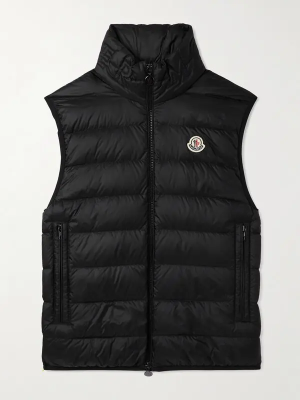 Moncler Rocoque Logo-appliquéd Quilted Down Gilet
