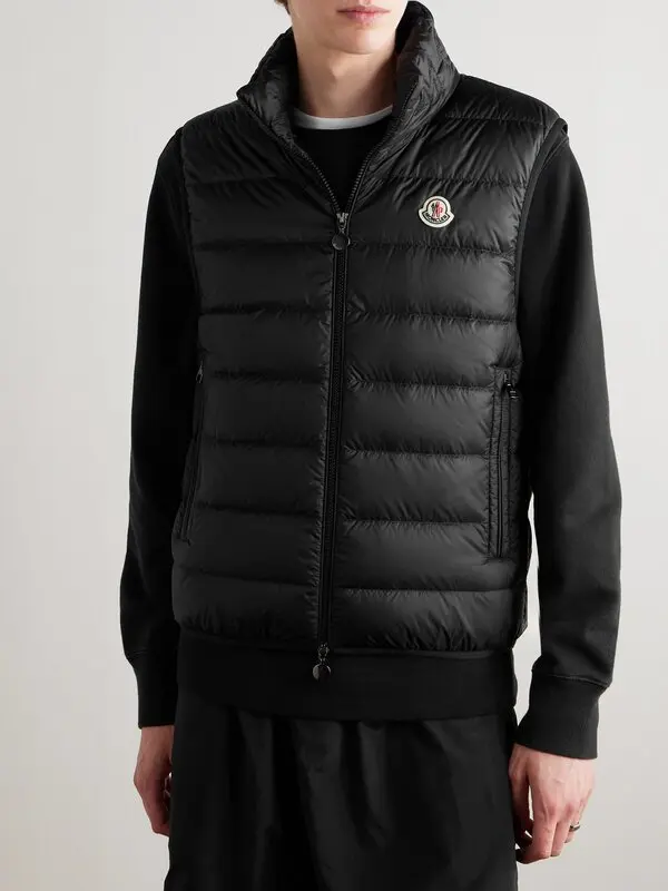Moncler Rocoque Logo-appliquéd Quilted Down Gilet