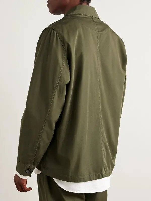 Oliver Peoples Bradwell Cotton-twill Jacket - Green