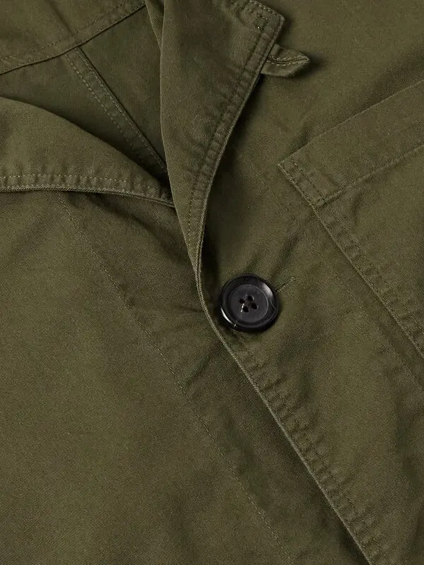 Oliver Peoples Bradwell Cotton-twill Jacket - Green