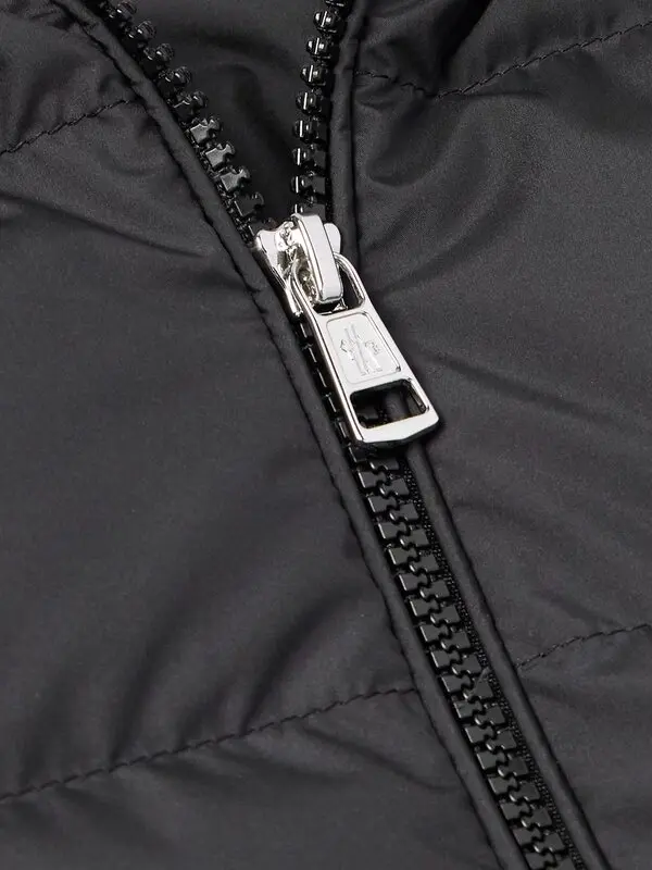 Moncler Logo-appliquéd Quilted Shell Down Jacket - Black