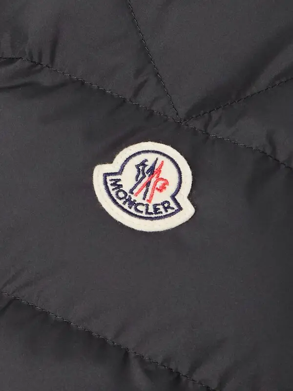 Moncler Logo-appliquéd Quilted Shell Down Jacket - Black
