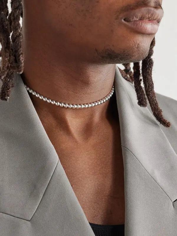 Le Gramme 53g Sterling Beaded Necklace