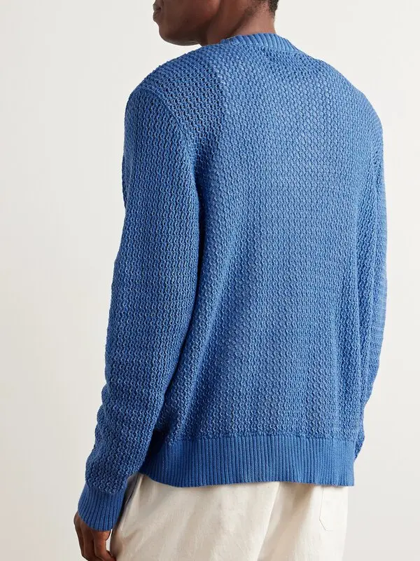 CORRIDOR Open-knit Pima Cotton Sweater