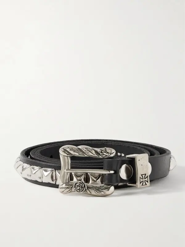 Enfants Riches Déprimés Studded Leather Belt - Black