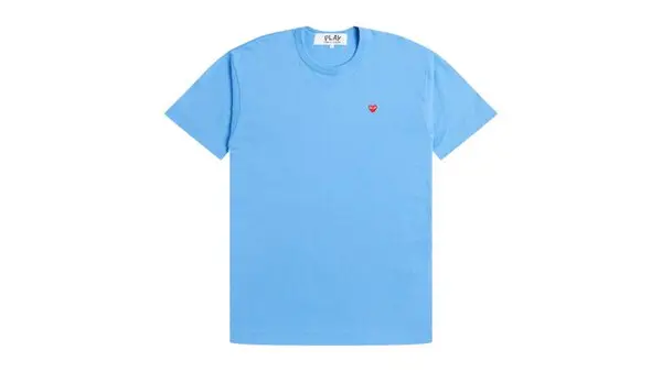 Play Comme Des Garcon Heart Logo Tee - Blue
