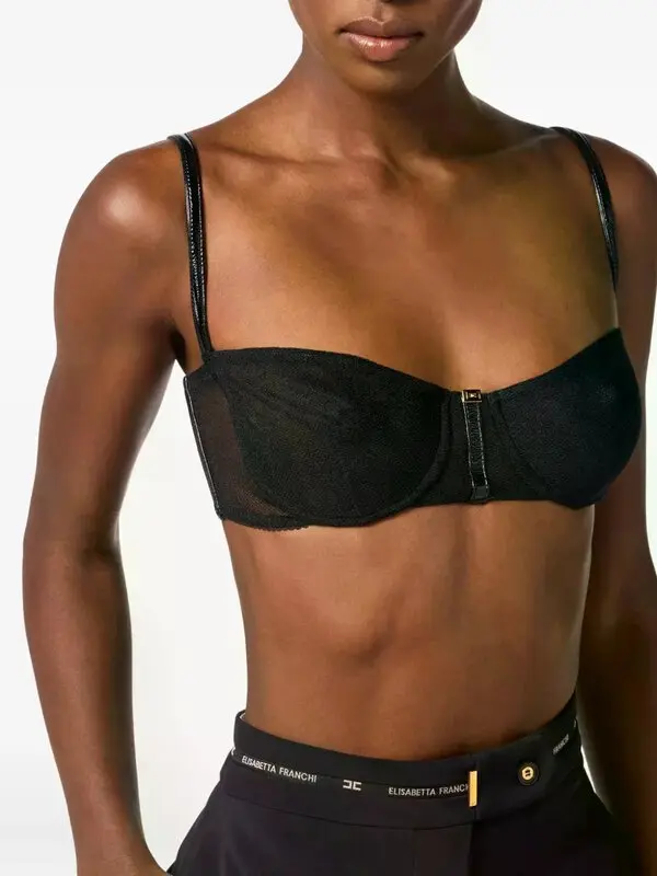 Elisabetta Franchi Sheer Mesh Underwired Bra