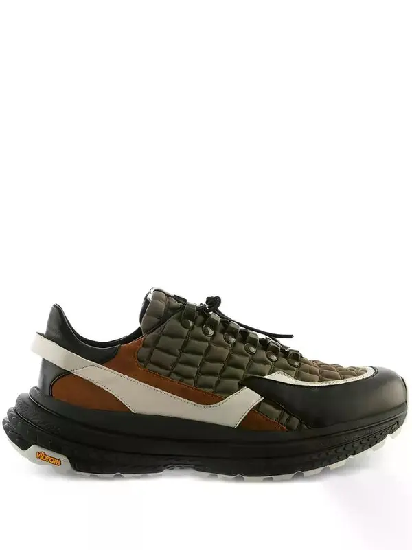 HOGL Quilted Panelled Lace-up Sneakers