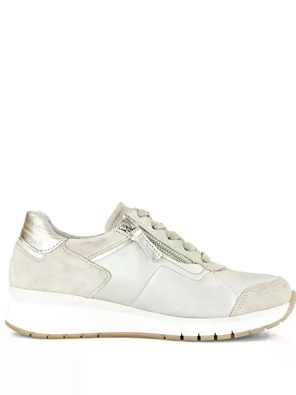 Gabor Metallic-finish Suede Sneakers