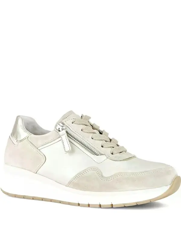 Gabor Metallic-finish Suede Sneakers
