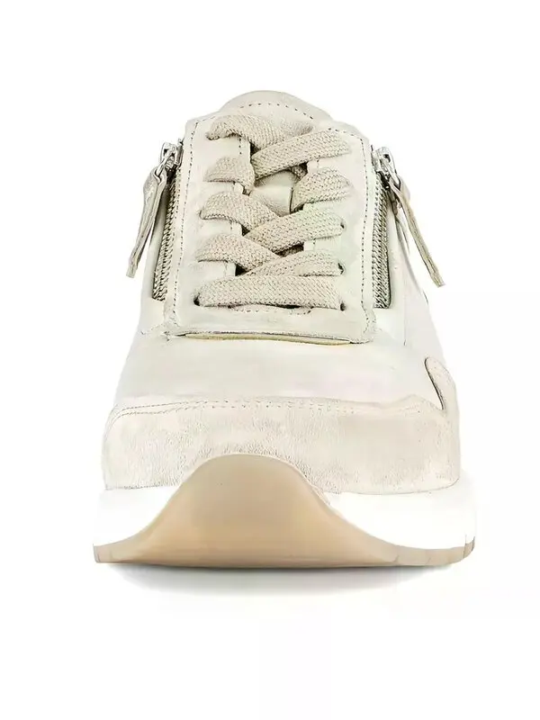 Gabor Metallic-finish Suede Sneakers