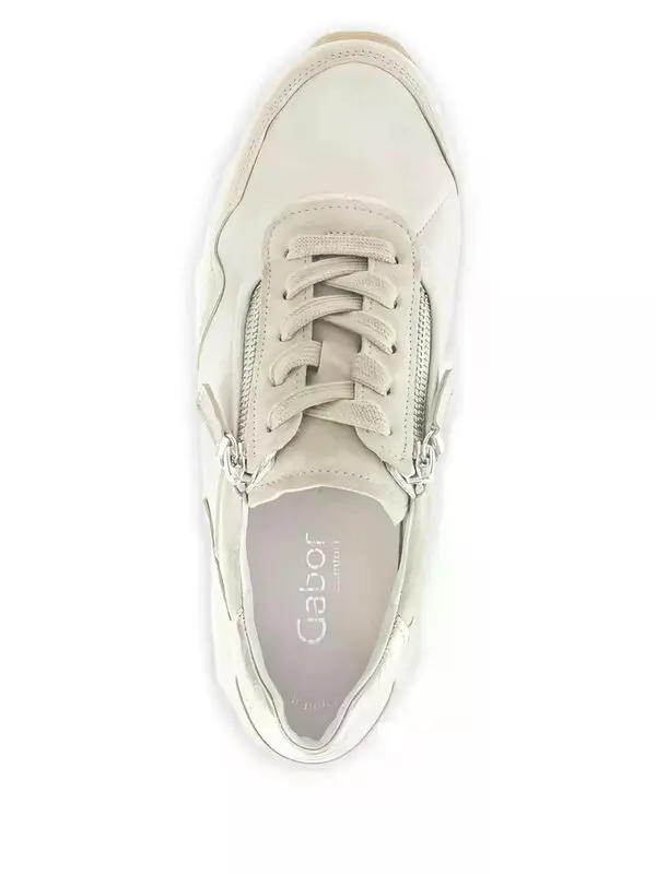 Gabor Metallic-finish Suede Sneakers