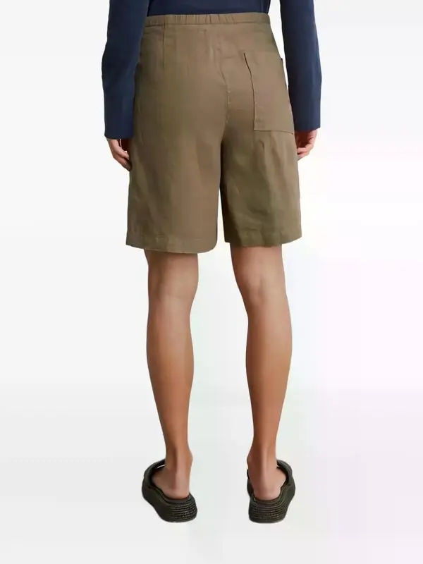 Marc O'polo Drawstring-waist Linen Shorts - Brown