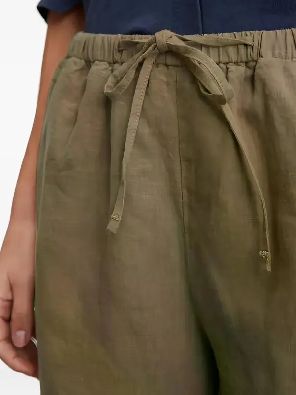 Marc O'polo Drawstring-waist Linen Shorts - Brown