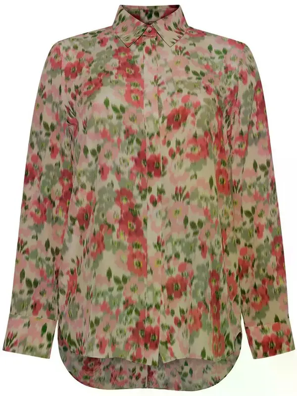 Adam Lippes Floral-print Silk Shirt