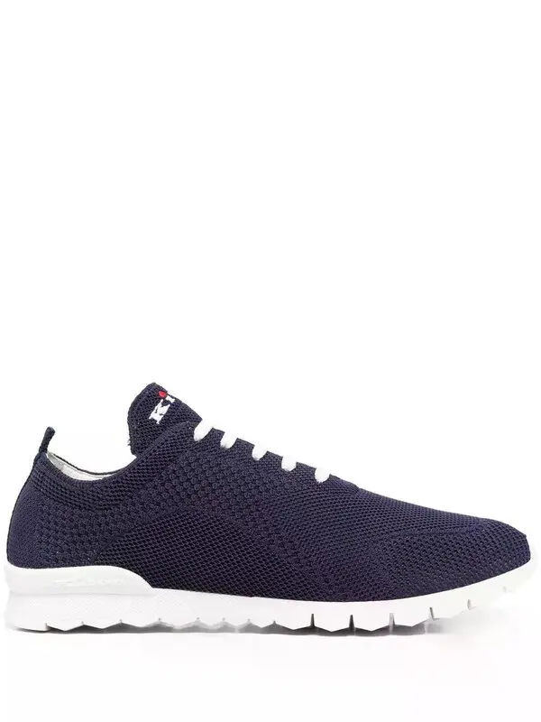 Kiton Knit Lace-up Sneakers - Blue