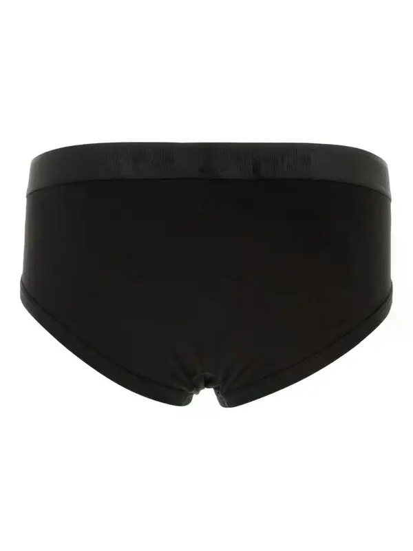 TOM FORD Logo-waistband Briefs - Black