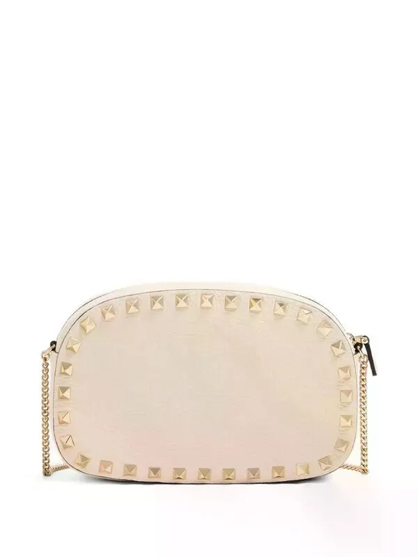 Valentino Garavani Rockstud Embellished Crossbody Bag - Neutrals