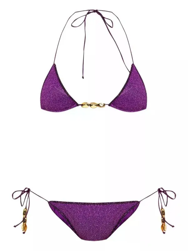 Oseree Glitter Detailing Bikini - Purple