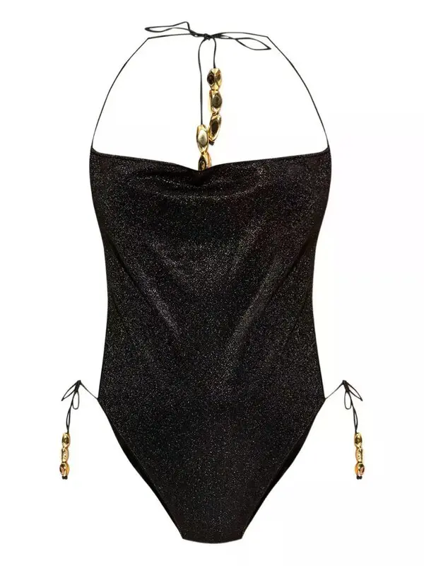 Oseree Glitter Swimsuit - Black
