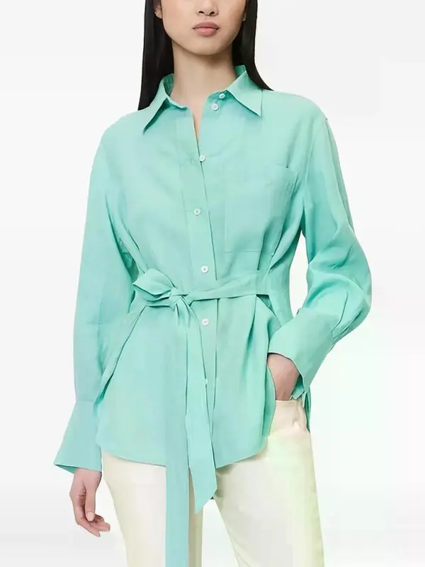 Marc O'polo Belted Button-up Shirt - Blue