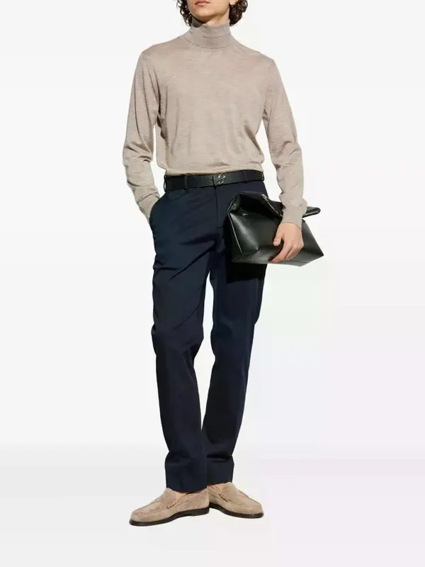 Brioni Roll Neck Sweater - Neutrals