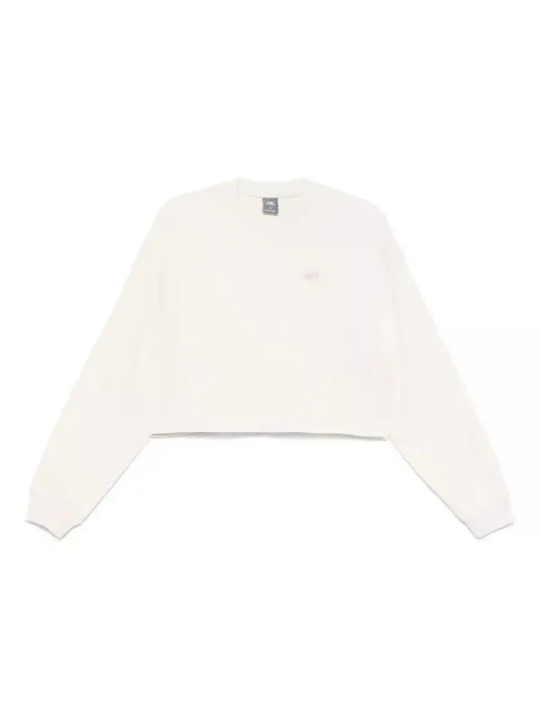 NEW BALANCE Embroidered Cropped Sweatshirt