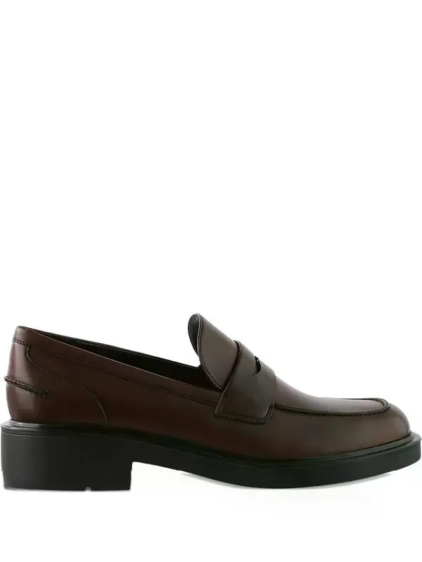 HOGL Lauren Leather Loafers - Brown