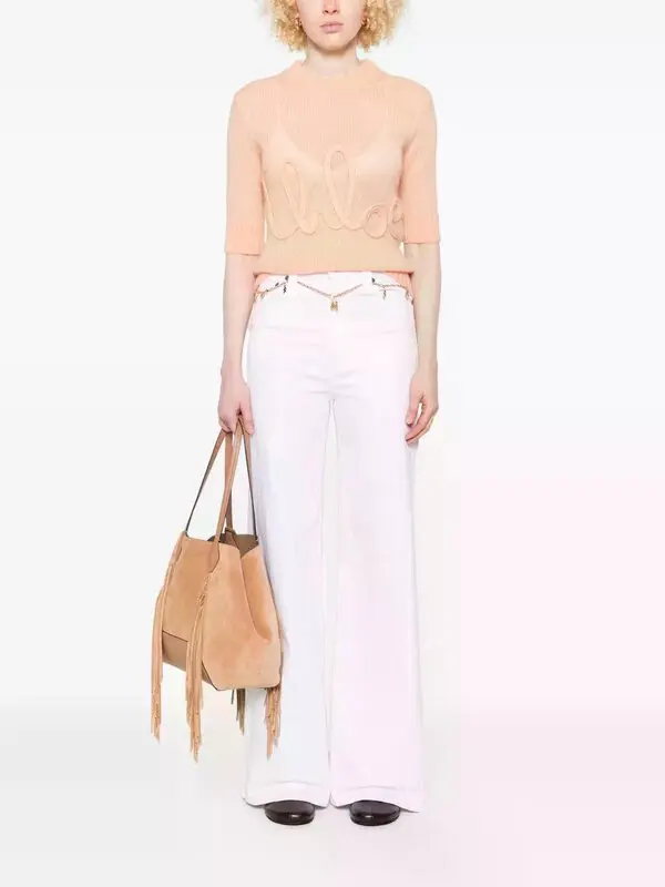 Chloé Embroidered-logo Top