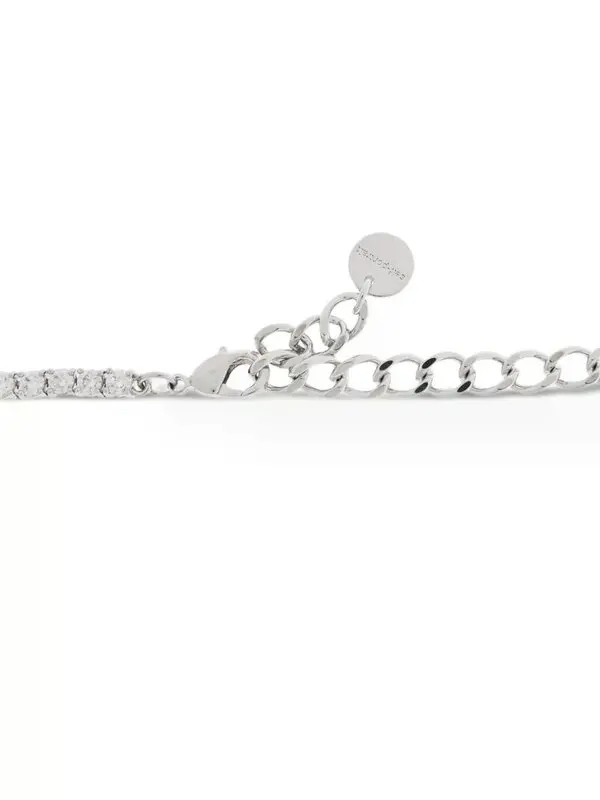 SELF-PORTRAIT Bow-motif Tennis Necklace