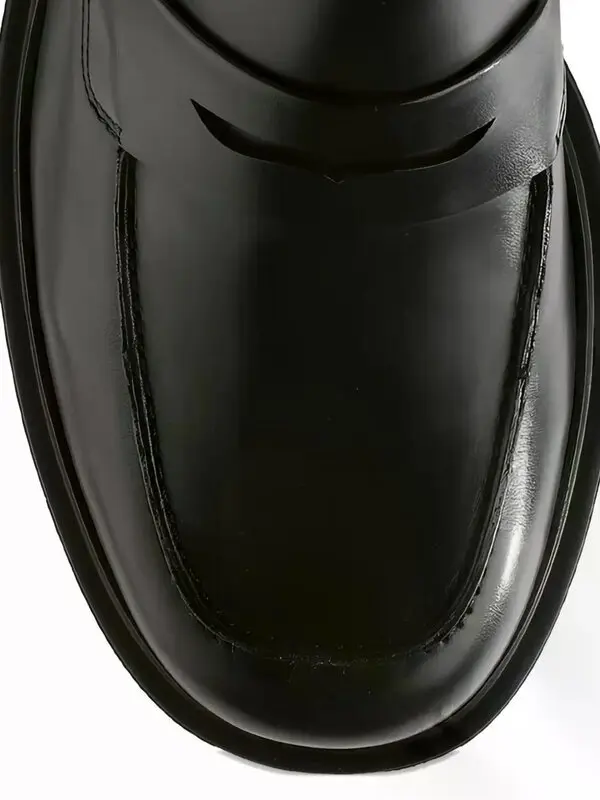 HOGL Lauren Leather Loafers - Black