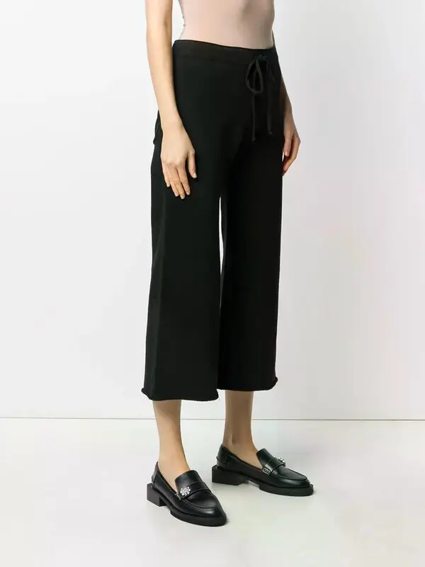 NILI LOTAN Drawstring Cropped Track Pants