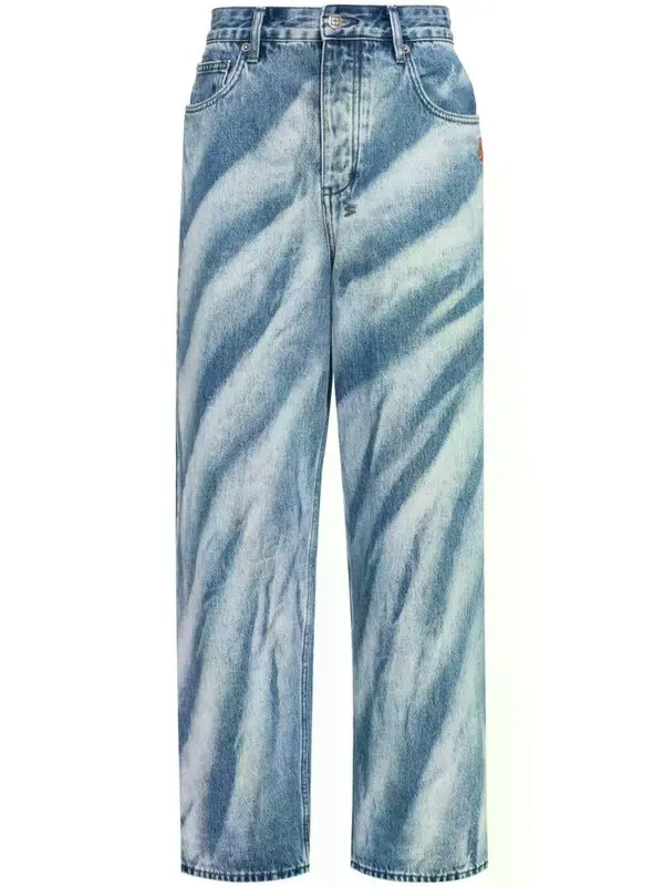 Ksubi Striped Straight-leg Jeans
