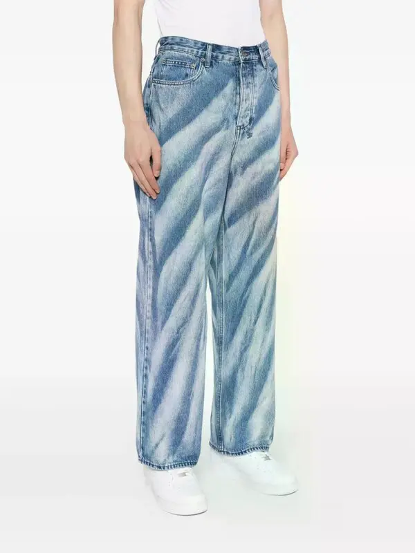 Ksubi Striped Straight-leg Jeans