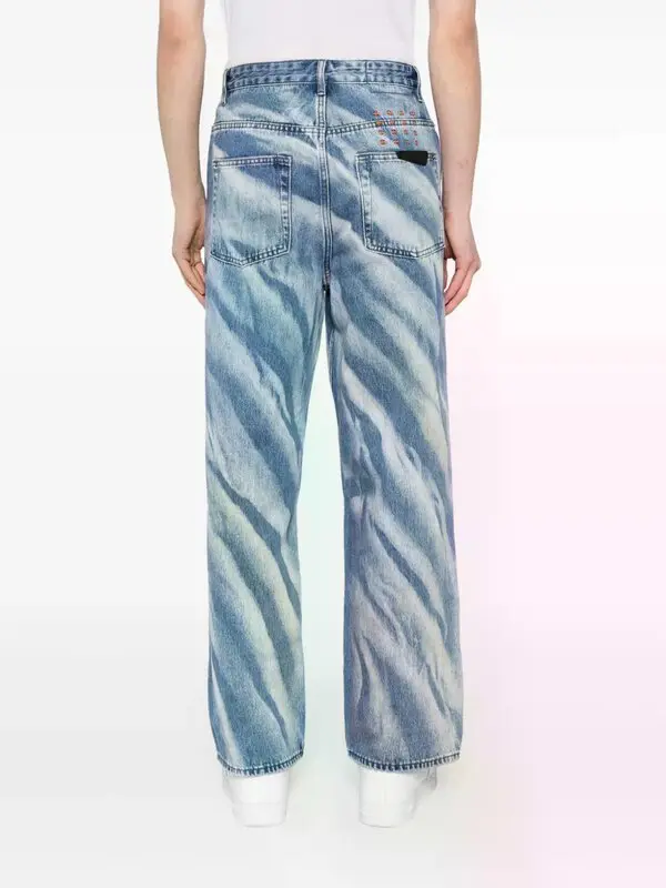 Ksubi Striped Straight-leg Jeans