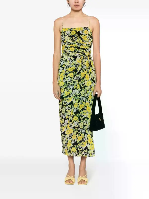 Adam Lippes Floral-print Midi Dress