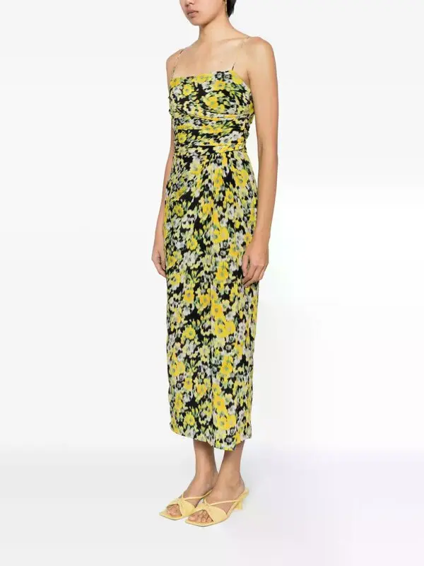 Adam Lippes Floral-print Midi Dress