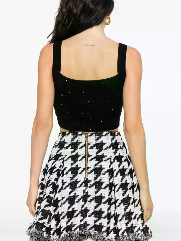 Balmain Textured Cropped Top