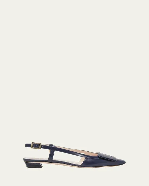 ROGER VIVIER Belle Vivier Kitten-heel Slingback Pumps