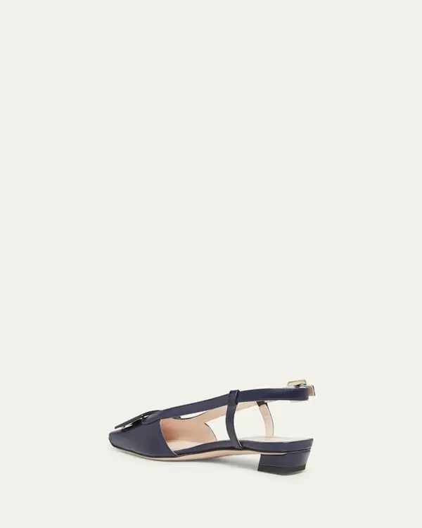 ROGER VIVIER Belle Vivier Kitten-heel Slingback Pumps
