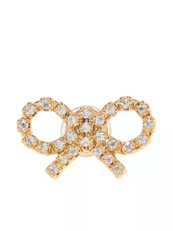 SELF-PORTRAIT Bow-shaped Stud Earrings - Gold